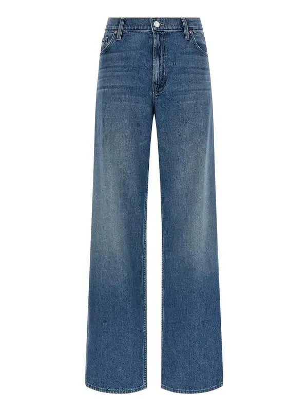 MOTHER The Rerun Zip Sneak' Jeans - Blue