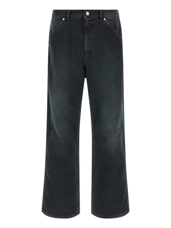 Marni Cotton Denim Cargo Jeans - Black