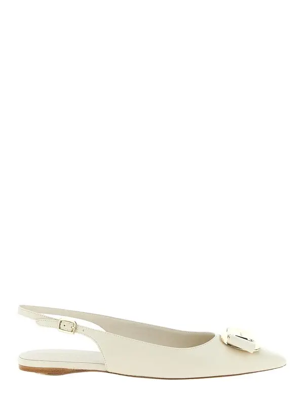 FERRAGAMO Zelmy Slingbacks - Beige