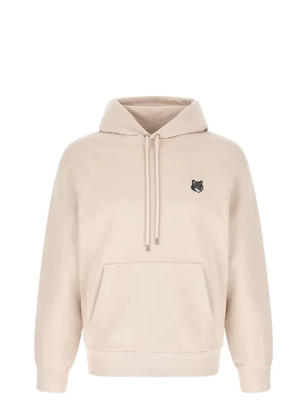 Maison Kitsuné Fox Head Hoodie - Beige
