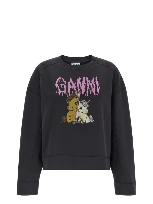 GANNI Isoli Sweatshirt - Black