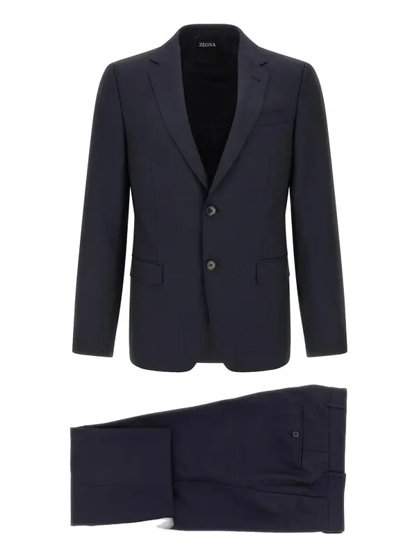 Zegna Mohair Wool Dress - Blue