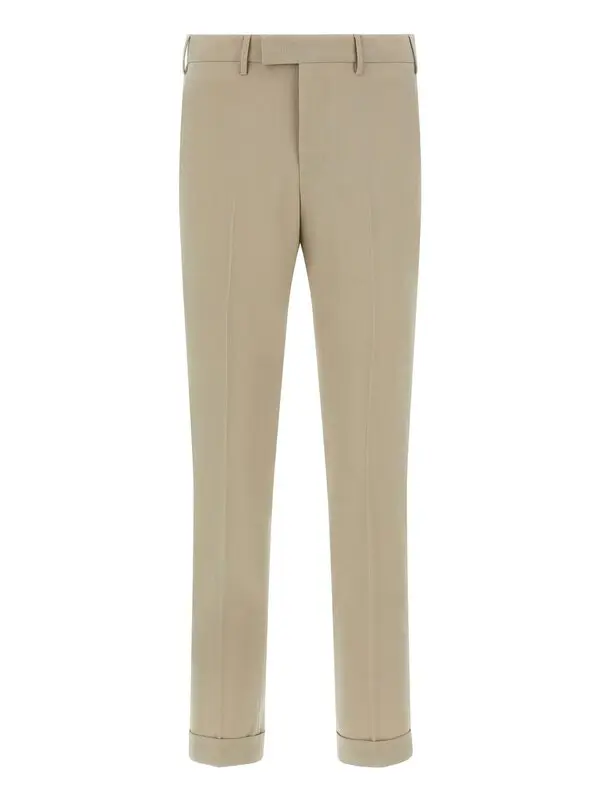 PT TORINO Master Stretch Wool Trousers - Beige