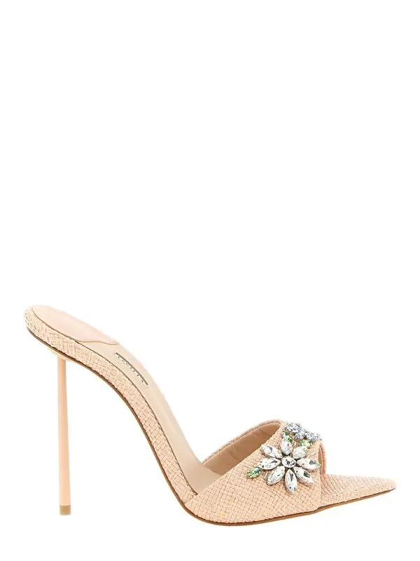 LE SILLA Prairie Woven Raffia Sandals - Pink