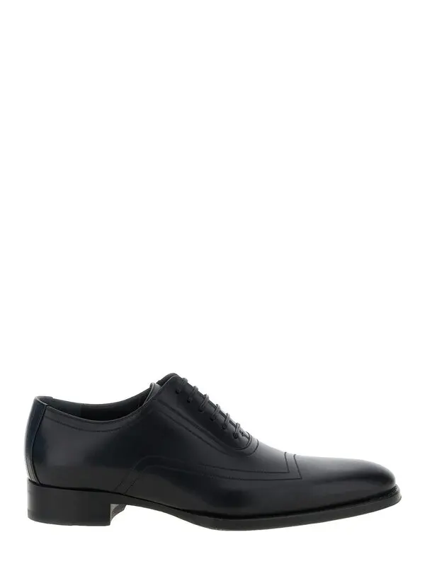 Gucci Leather Lace-up Shoes - Black
