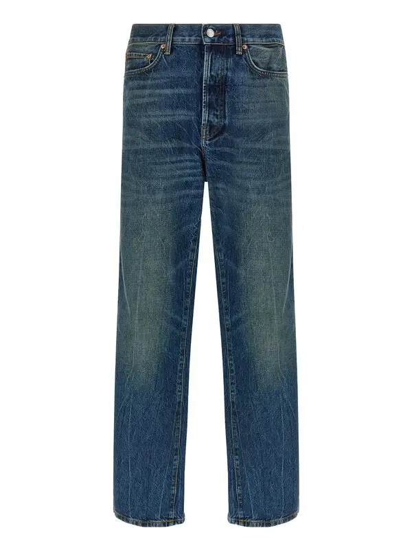 DEPARTMENT 5 Curtis Stone Washed Cotton Denim Jeans - Blue