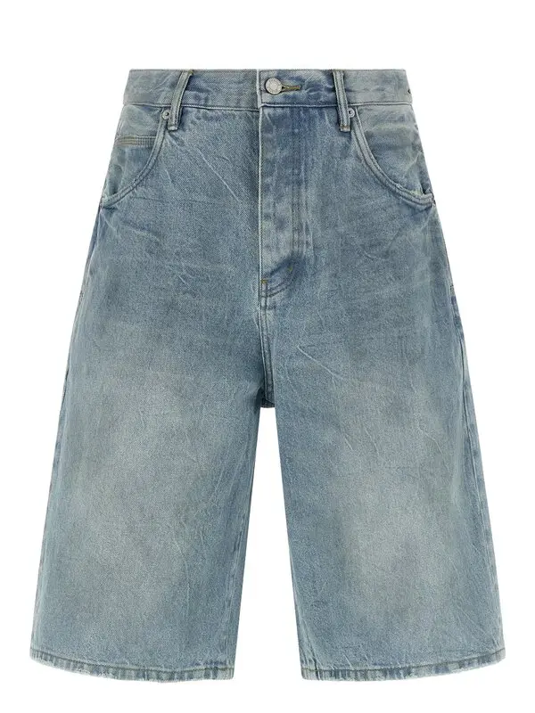 PURPLE BRAND Vintage Dust Bowl Bermuda Shorts - Light Blue