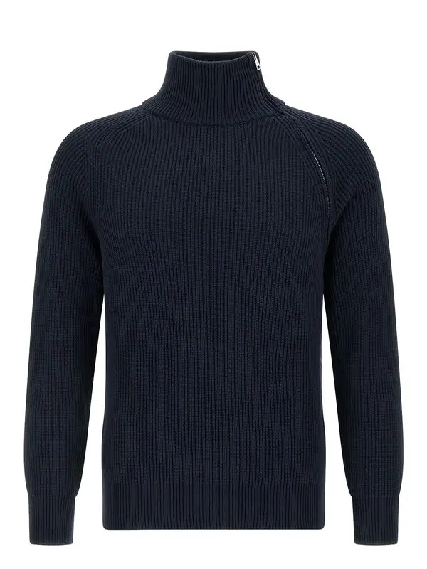 RIVIERA PROJECT Zip Sweater - Blue