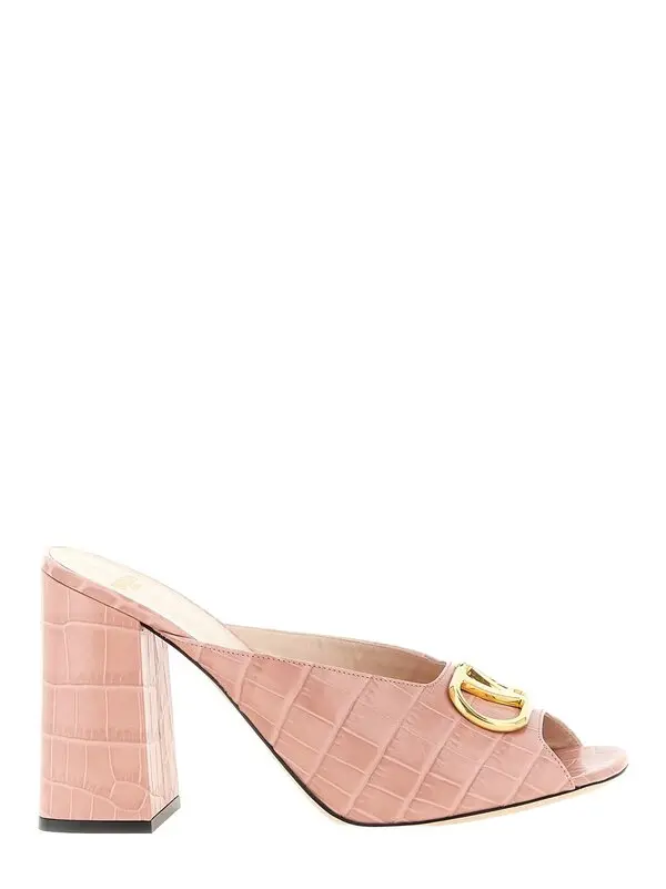 Valentino Garavani Vlogo Signature Slides - Pink