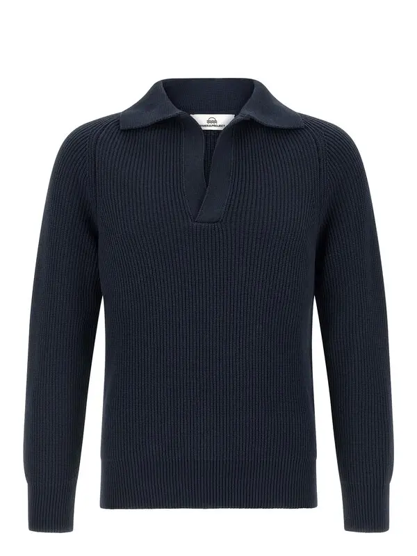 RIVIERA PROJECT Polo Sweater - Blue