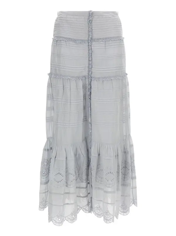 MARANT ETOILE Paoline Long Skirt - Light Blue