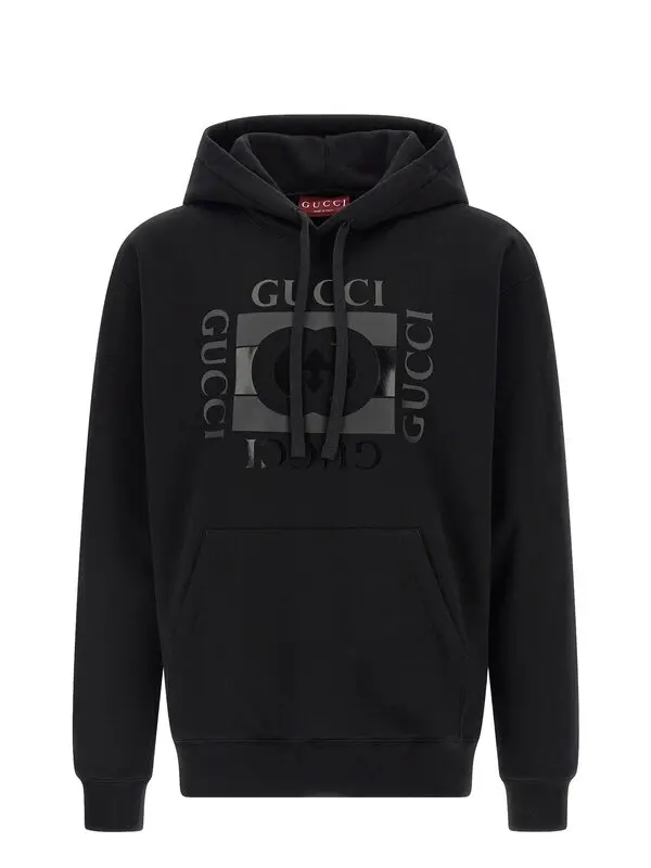 Gucci Incrocio Gg Hoodie - Black