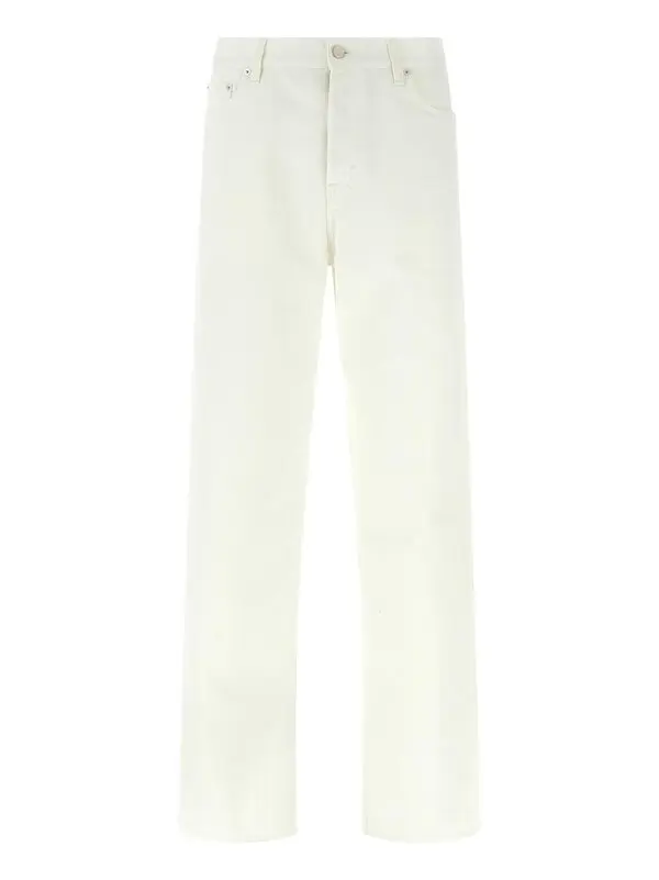 Gucci Morsetto Cotton Canvas Jeans - White