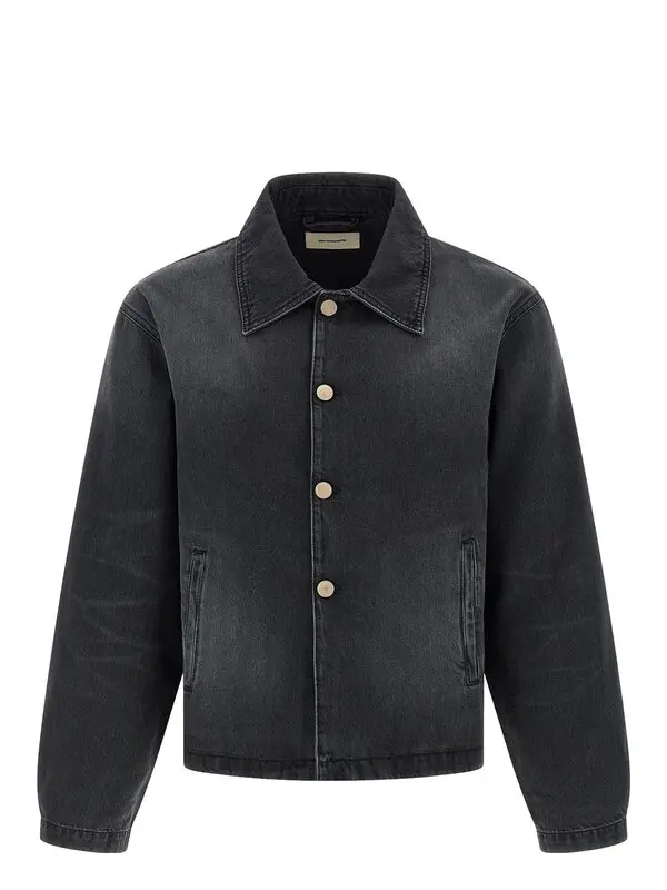 MFPEN Union Vintage-effect Denim Jacket - Black
