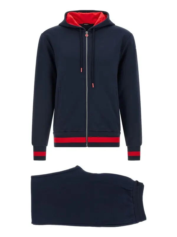Kiton Cotton Tracksuit - Blue
