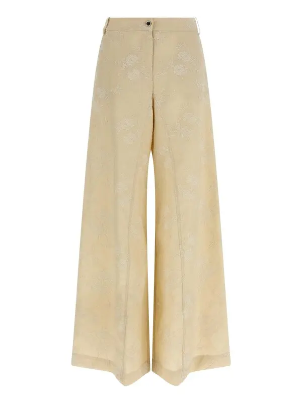 Pinko Ivy Linen Pants - Beige
