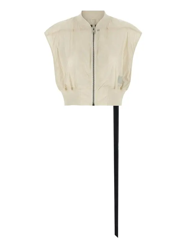 Rick Owens Tatlin Bomber Vest - Beige