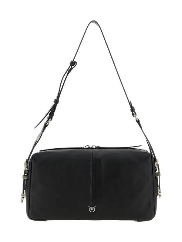 Pinko Keeper' Medium Shoulder Bag - Black