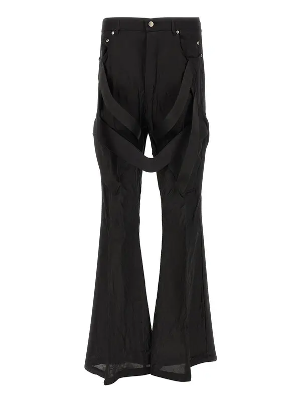 Rick Owens Megastrapped Bolans Trousers - Black