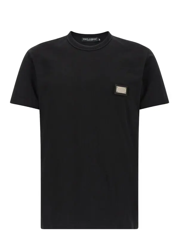 Dolce & Gabbana Logo Plate T-shirt - Black