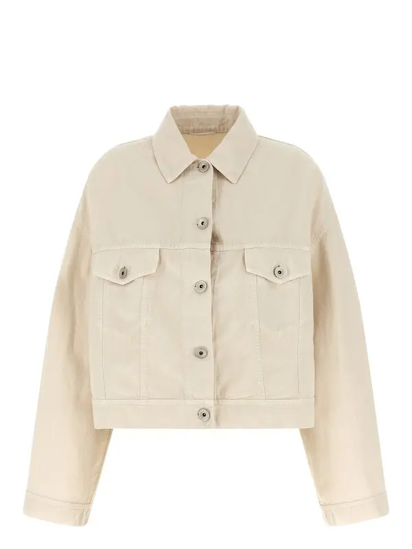 Brunello Cucinelli Linen Cotton Jacket - Beige