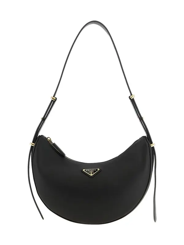 Prada Arqué Shoulder Bag - Black