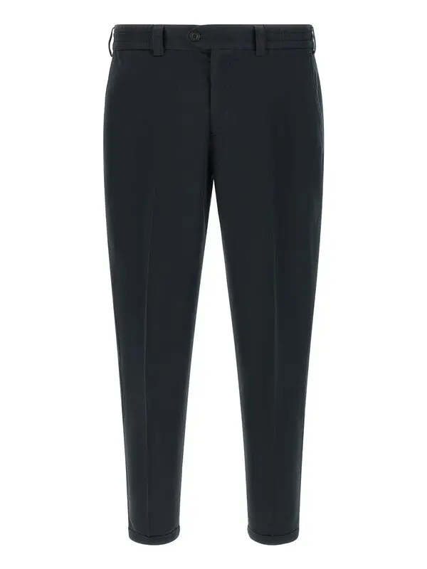 PT TORINO The Rebel Cotton And Linen Blend Trousers - Black