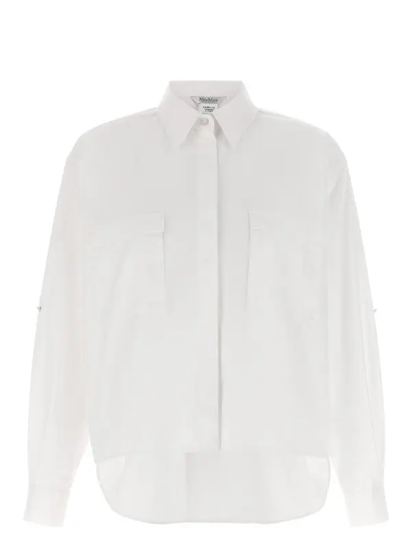 Max Mara Cotton Poplin Shirt - White