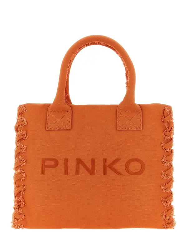 Pinko Medium 'beach' Shopping Bag - Orange