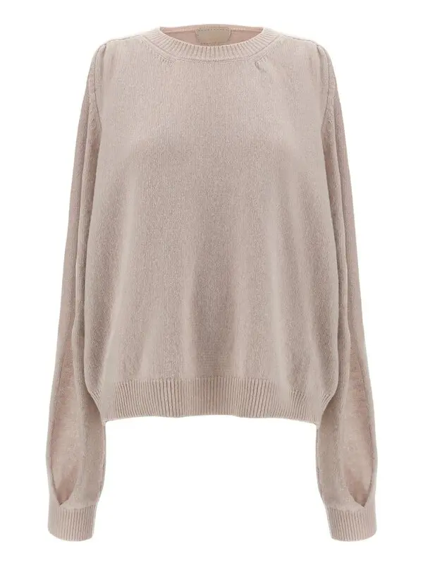 RAMAEL Dorsal Wool Crewneck Sweater - Gray