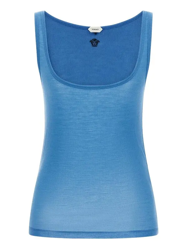 Versace Medusa' Tank Top - Light Blue