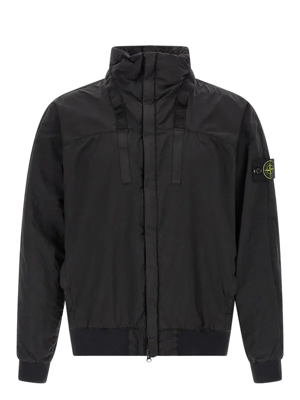Stone Island Nylon Metal Watro Bomber Jacket - Black