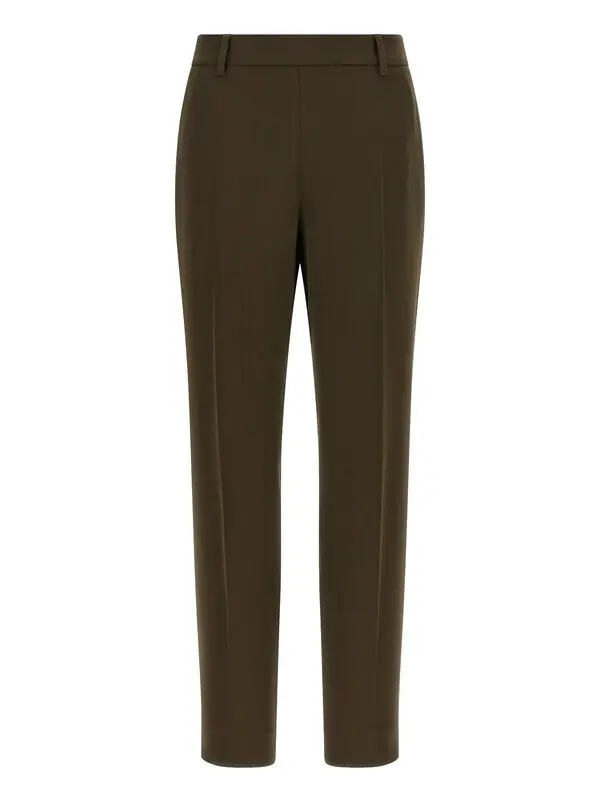 Alberto Biani Crêpe Straight Leg Trousers - Green
