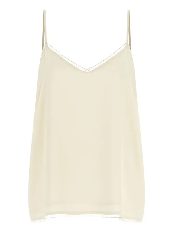 Fabiana Filippi Filo Diamante Top - Beige