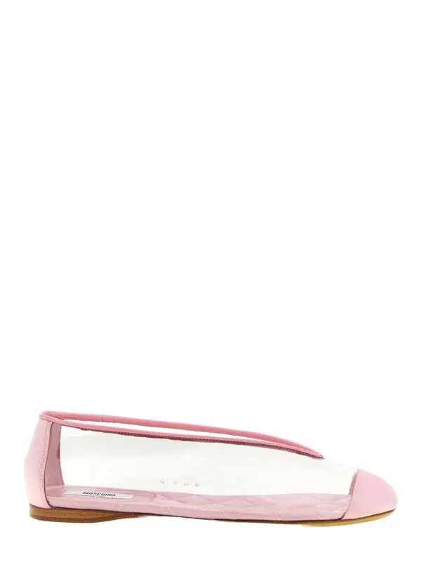 Moschino Pvc Ballet Flats - Pink