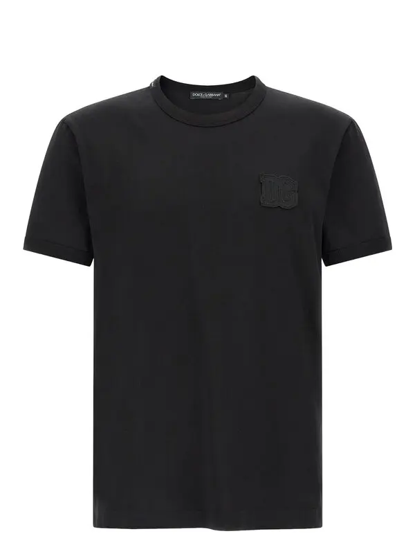 Dolce & Gabbana Dg' Patch T-shirt - Black