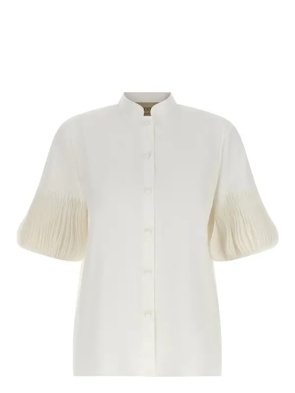 Valentino Garavani Poplin Embroidered Shirt - White