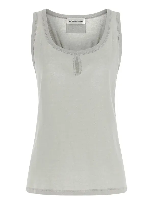 Victoria Beckham Split Tank Top - Gray