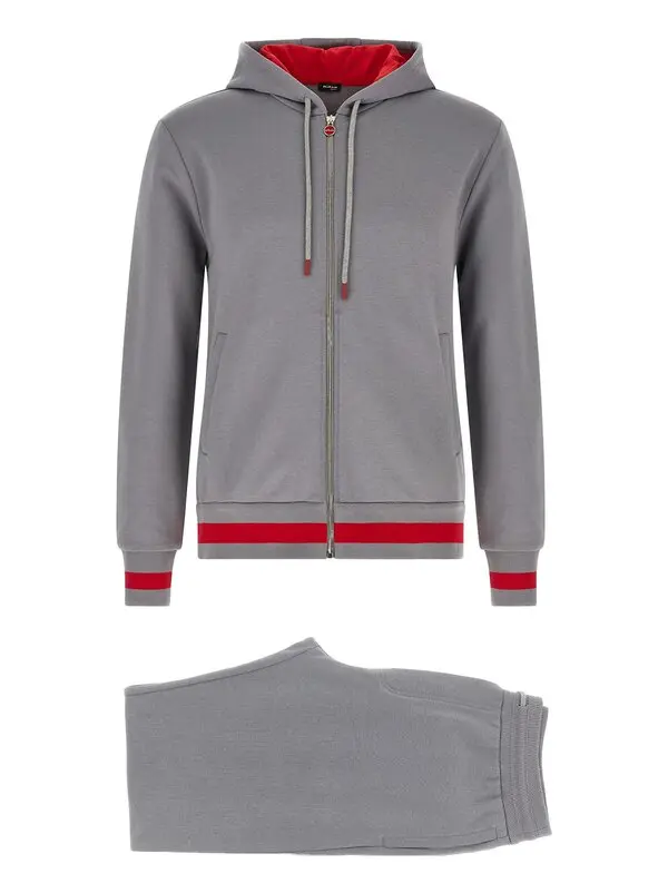 Kiton Cotton Tracksuit - Gray