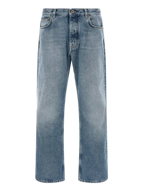 Off-White Half Arrow Denim Jeans - Light Blue