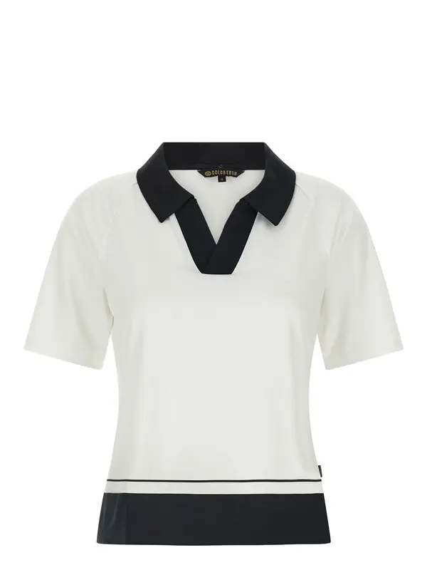 Goldbergh Piccola Active Polo Shirt - White/black