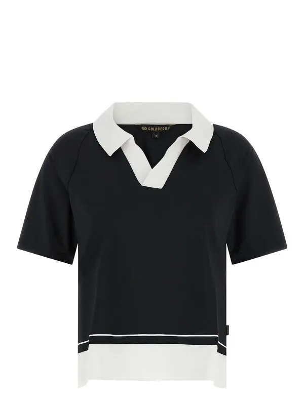 Goldbergh Piccola Active Polo Shirt - White/black
