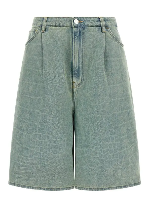 NUDE Kate' Bermuda Shorts - Light Blue