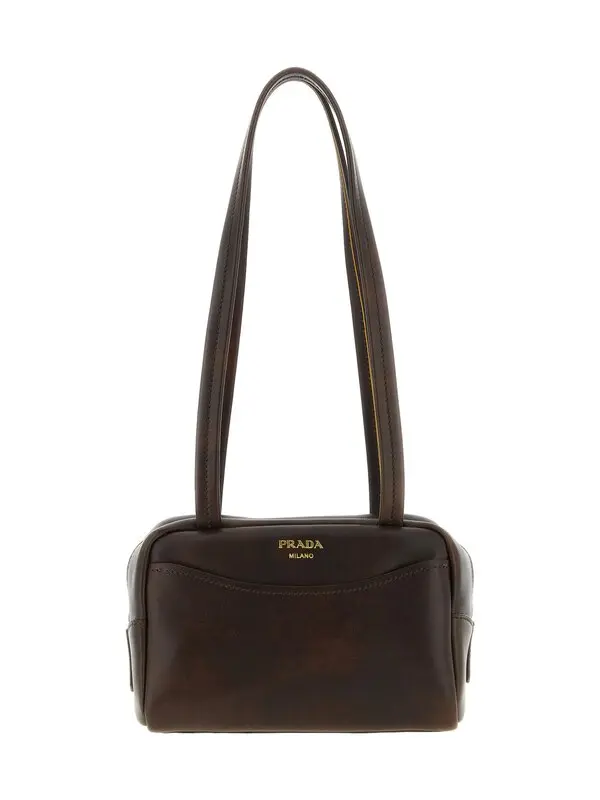 Prada Carry' Mini Top Case - Brown