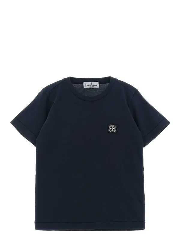 Stone Island Compass' Logo T-shirt - Blue