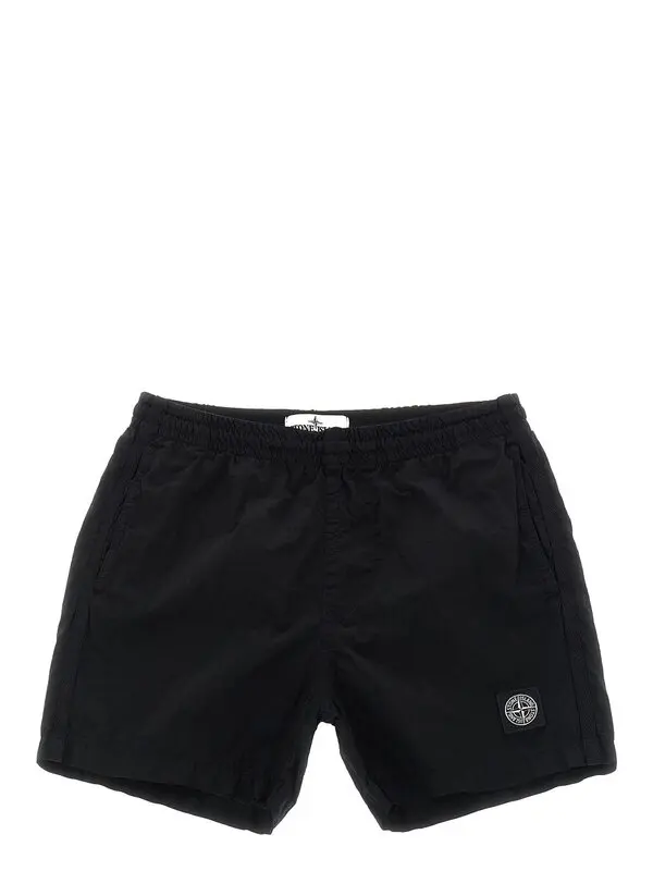 Stone Island Compass Logo Swimsuit - Black