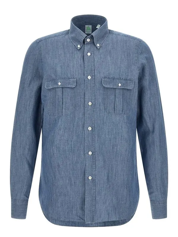 FINAMORE 1925 Zurigo' Shirt - Blue