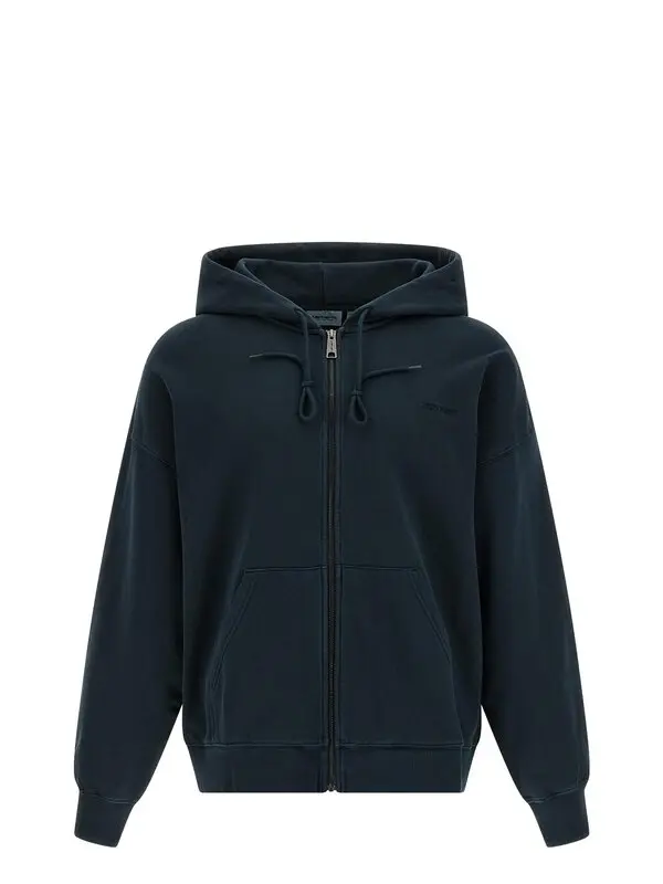 Carhartt Work In Progress Benton Cotton Hooded Sweatshirt - Blue