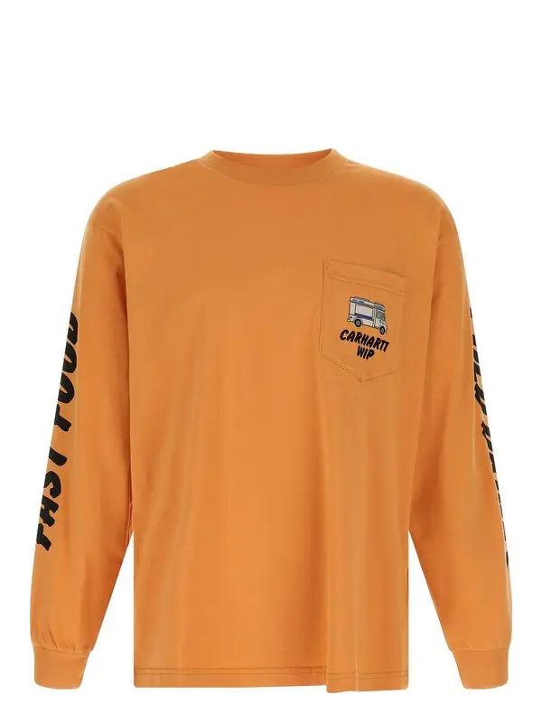 Carhartt Work In Progress Cold Drinks' T-shirt - Orange