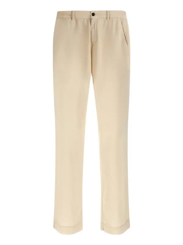 CELLAR DOOR Drift Cotton Trousers - Beige